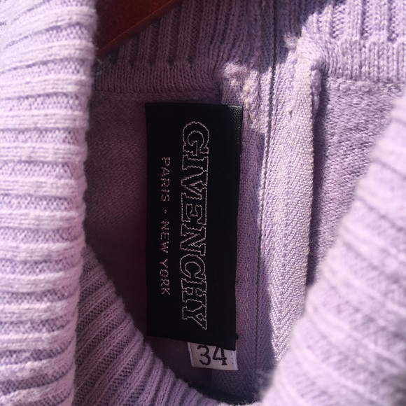Givenchy | Tops | Vintage Givenchy Womens Purple Turtle Neck Shirt ...